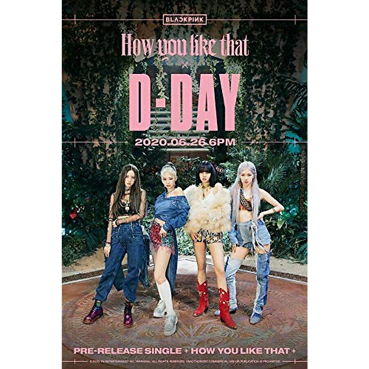 Blackpink 'How You Like That' Special Edition CD+1p Double Sided Poster+1p Folded Poster On Pack+132p PhotoBook+1p Post+1p Polaroid+Message PhotoCard Set+Tracking Kpop Sealed