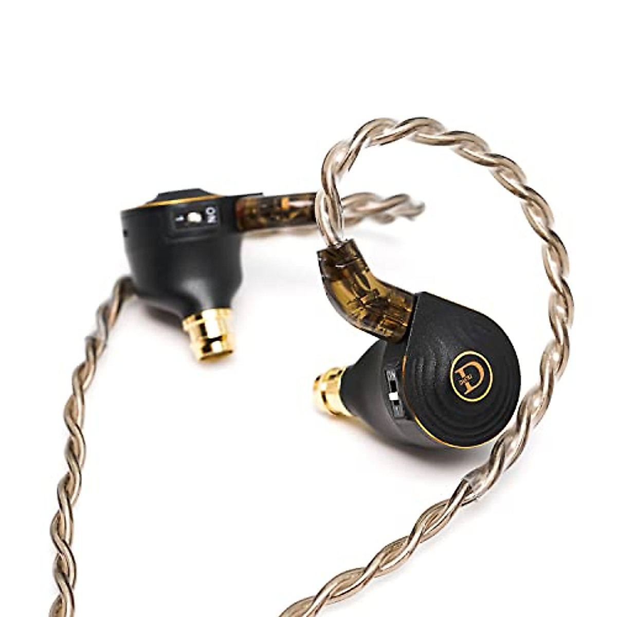 DUNU TALOS 14.6mm Planar Driver in-Ear Monitors, Hybrid 2 Balanced Armature and Magnetic Driver IEMs in-Ear Earphones (Black)