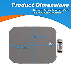 CZShiYue Front Bumper Tow Hook Cover Towing Eye Cap Fit for BMW E60 E61 2008 2009 2010 535i 550i 528i 51117184708 (White, Right Passenger Side)