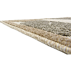 Unique Loom Outdoor Botanical Collection Area Rug - Augusta (2' x 6' Runner, Beige/ Ivory)