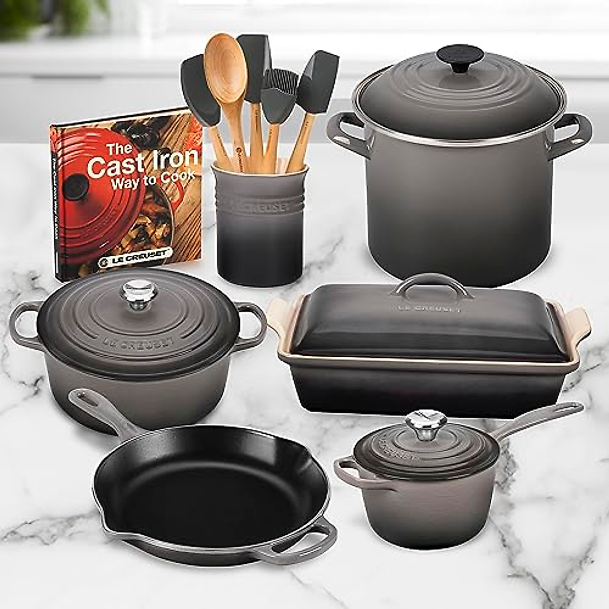 Le Creuset 16 Piece Cookware Set (Oyster)