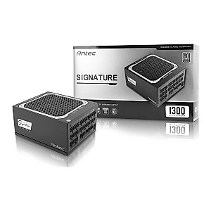 Antec Signature Series SP1300, 80 PLUS Platinum Certified, 1300W Full Modular with OC Link Feature, PhaseWave Design, Full Top-Grade Japanese Caps, Zero RPM Mode, 135 mm FDB Silence & 10-Year Warranty