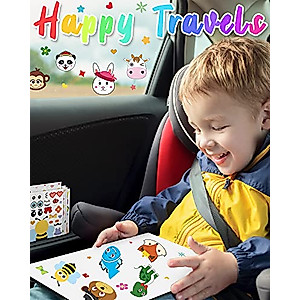 Make Your Own Stickers for Kids, 80 Sheets 20 Animals Stickers with Safaris, Sea, Zoo and Fantasy Animals Face Stickers Party Supplies Kids Crafts Party Favors for Kids 4-8