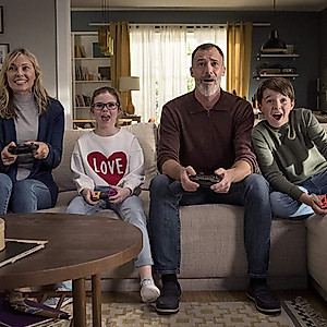 Nintendo 2021 Switch Console Family Holiday Bundle - Neon Mario, 6.2" Touchscreen LCD Display, Bluetooth + NexiGo_ 128GB MicroSD Card Bundle