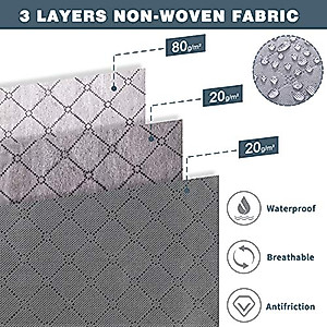 Isbasa 4 Pack Under Bed Storage Bags, 2 Foldable Underbed Storage Bags and 2 Organizer Bins with 4 Reinforced Handles, Pocket for Labels and Clear Windows for Clothes, Blankets, Bedding, Grey