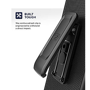 Encased Galaxy S20 Belt Clip Case (2020 DuraClip) Slim Cover with Holster (Samsung S20 6.2) Black