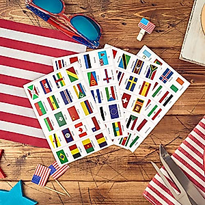 960 Pieces World Flag Stickers Country Stickers Flags of The World Stickers National Flag Stickers 192 Small Country Flags Passport Stickers for School Travel Journal Scrapbook Planner