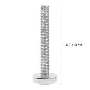 DOITOOL 10pcs T-Bolt Jig Bolts Stainless Steel Sliding Screw Stainless Steel t Bolt Sliding Screw Bolt Stainless Steel Drop-in Stud T Track Accessories T Slot Drop-in Stud Sliding Bolt