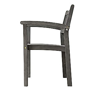 Renaissance Outdoor Patio Hand-Scraped Wood Stacking Armchair (Set of 2)