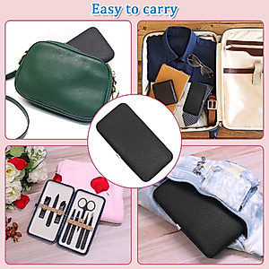 Fangze Tweezers and Fingernail Clippers Kit, 8 Pcs Professional Tweezer Nail Clipper Set Stainless Steel Manicure Tools with Case for Men Women