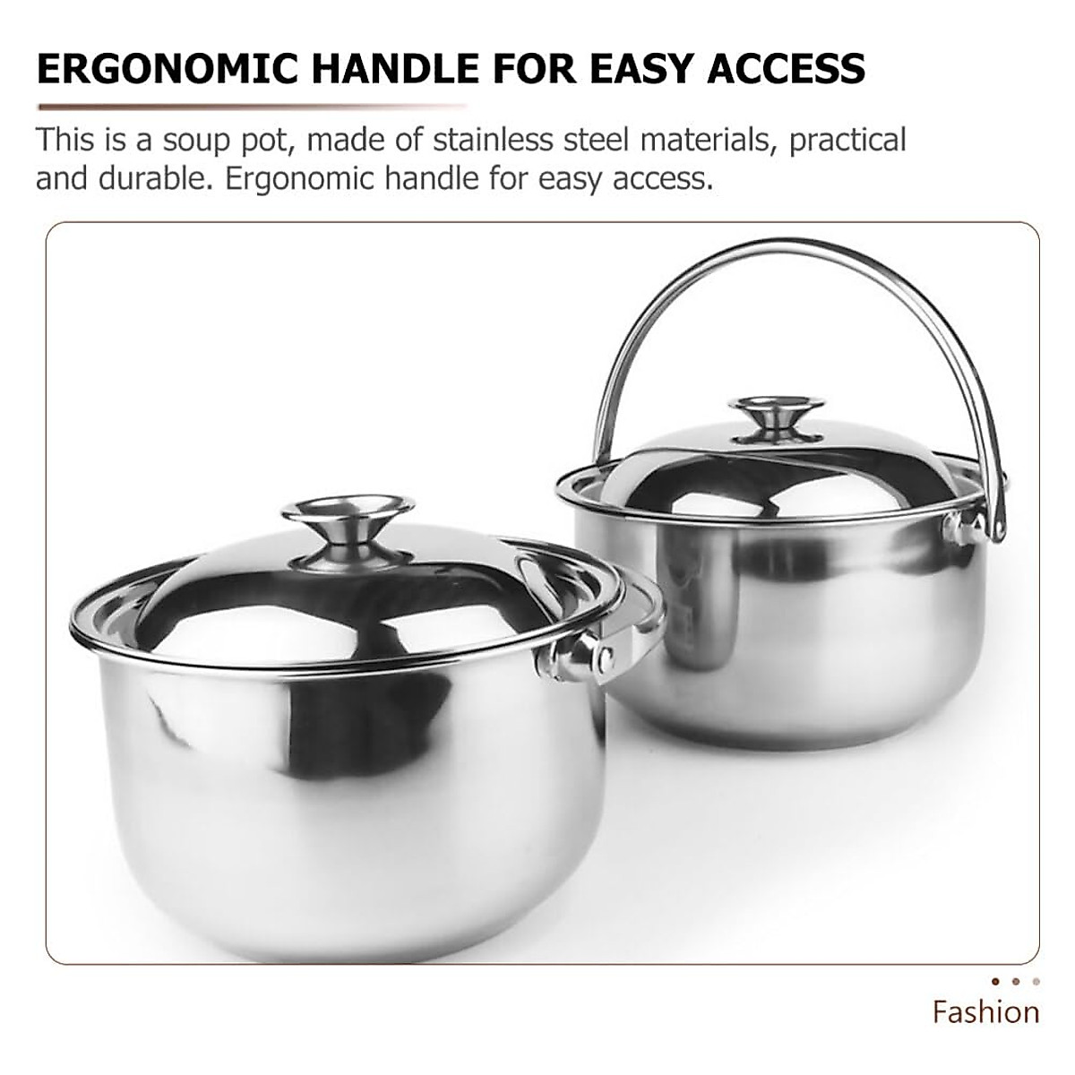 UPKOCH Stainless Steel Stock Pot Stockpot with Lid Soup Pot Pasta Cooking Pot for Soup Lobster Stews Cooking Gifts 20cm