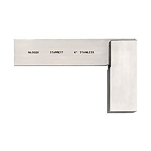 Starrett Toolmakers Stainless Steel Square - 4 inches - 3020-4