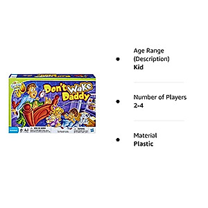 Hasbro Gaming Don't Wake Daddy Preschool Board Game for Kids Ages 3 and Up (Amazon Exclusive)