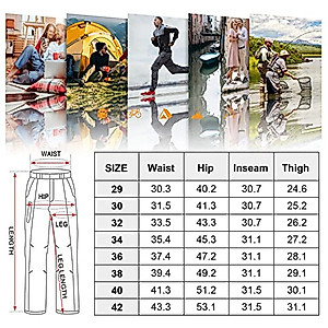 Mens Hiking Pants Convertible boy Scout Zip Off Shorts Lightweight Quick Dry Waterproof Stretch Breathable Fishing Safari Pants,6101,Grey,32