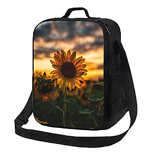 AHOBAGGA Personalized Lunch Bag Custom Your Name Picture Photo Insulated Lunch Tote Box Reusable Picnic Lunch Boxes for Work Travel Picnic Hike Beach