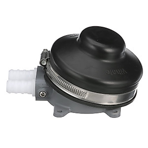 Whale GP4618 Babyfoot Manual Freshwater Galley Pump, Connects to ½-Inch Flexible Hose, 2.2 GPM Max Flow Rate Black