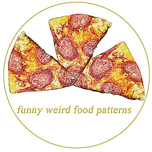 natu2eco Pizza Blanket Adult Size, Funny Gifts Food Throw Sausage Cheese Pepperoni Novelty Realistic Flannel Fleece Soft Cozy Round Nap Blanket Wrap Nursery for Family Weird Stuff Unique Ideas 72 inch