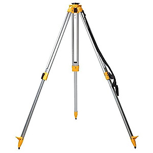 DEWALT Tripod Stand, Heavy Duty, Construction Tripod, Built-In Strap for Easy Transport on Jobsites (DW0737)