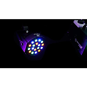 (2) Rockville RockPAR50 LED RGB Compact Par Can DJ/Club DMX Wash Light+Dual Bracket