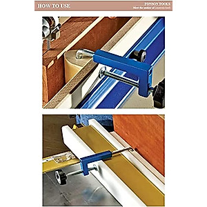 1/2Pcs Universal Fence Clamps Aluminium Alloy Clamp G Clip MultiFunctional Woodworking Fixing Tools (2pc Blue)