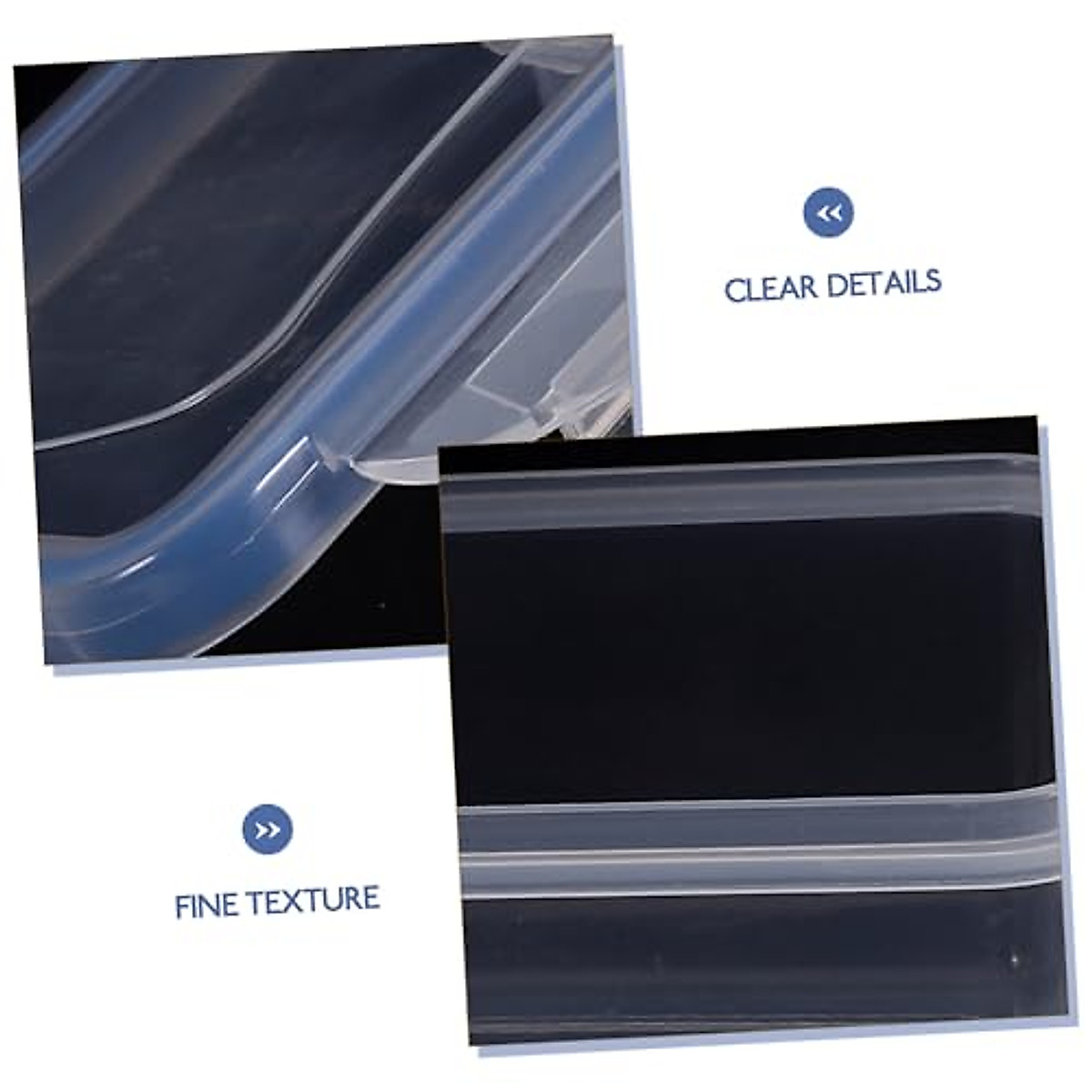 IMIKEYA 4-piece Pp Material Airtight Food Storage Containers with Lids for Sandwiches Snacks