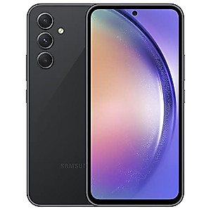 SAMSUNG Galaxy A54 5G (128GB, 6GB) 6.4" 120Hz AMOLED, 50MP 4K Triple Camera, 5G / 4G Volte (AT&T Locked) A546U (Awesome Black) (Renewed)