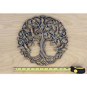 Old River Outdoors Tree of Life / Birds of Peace Wall Plaque 11 5/8" Decorative Celtic Dove Garden Art Sculpture
