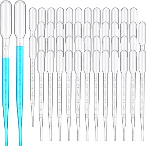 1000 Pcs Plastic Transfer Pipettes Disposable Graduated Pipettes for Scientific Experiment, Essential Oils, Make up Tool (3 ml)