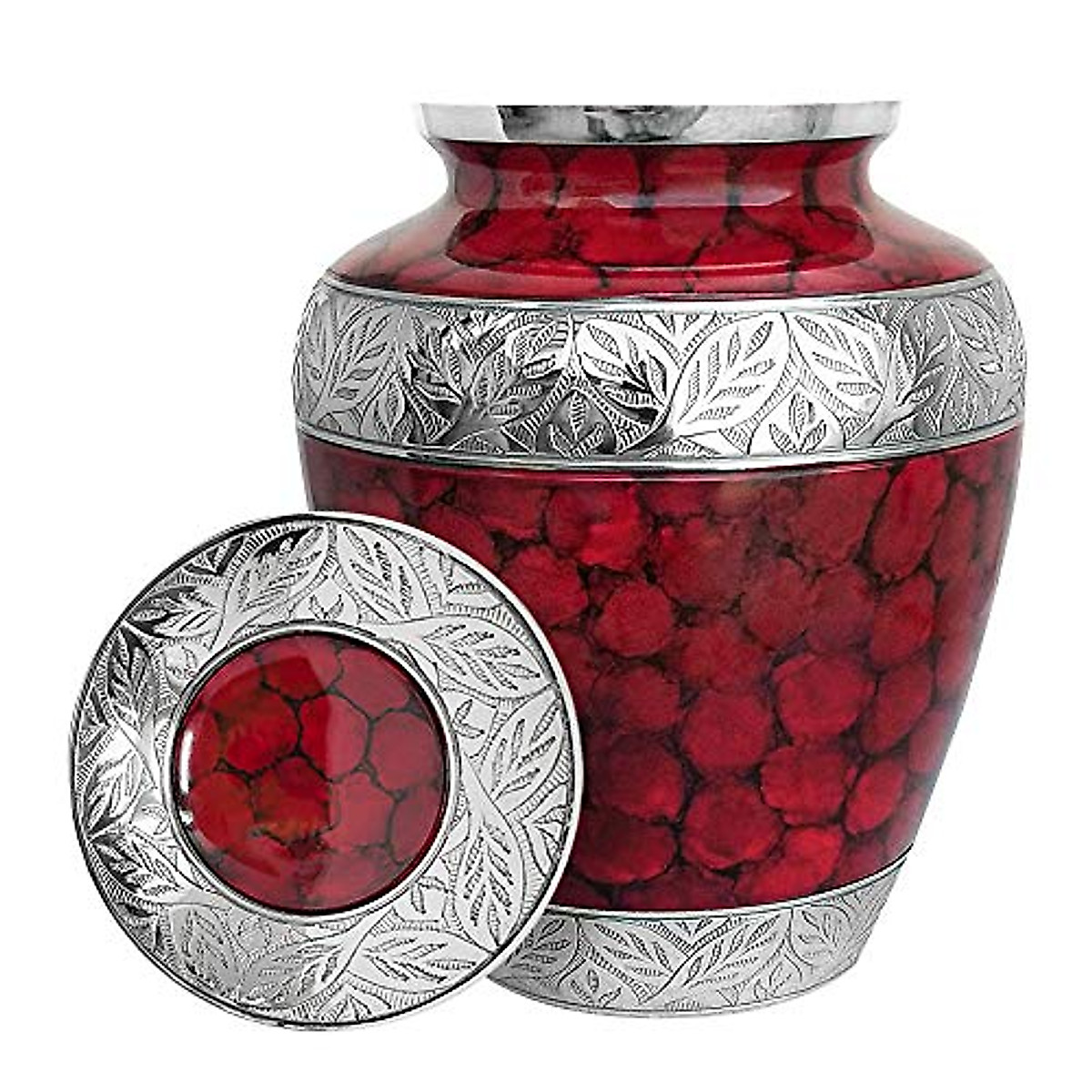 Trupoint Memorials Cremation Urns for Adult - Handcrafted Cremation Urn, Large Burial Urns for Ashes Adult Male - Urns for Human Ashes Adult Female, Funeral Decorative Urns - Up to 200 LBS