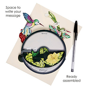 SANTORO Pirouette, 3D Pop Up Greeting Card - Hummingbirds - For Her, Mom, Wife, Sister, Daughter, Birthday, Bird Lovers | Thank You Cards For Teacher | Get Well Soon Card