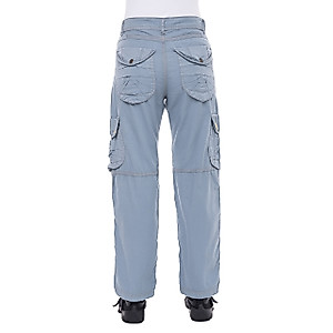 Skylinewears Womens Cargo Pants with Pockets Women's Casual Military Army Hiking Combat Tactical Work Trousers Gray Size XS