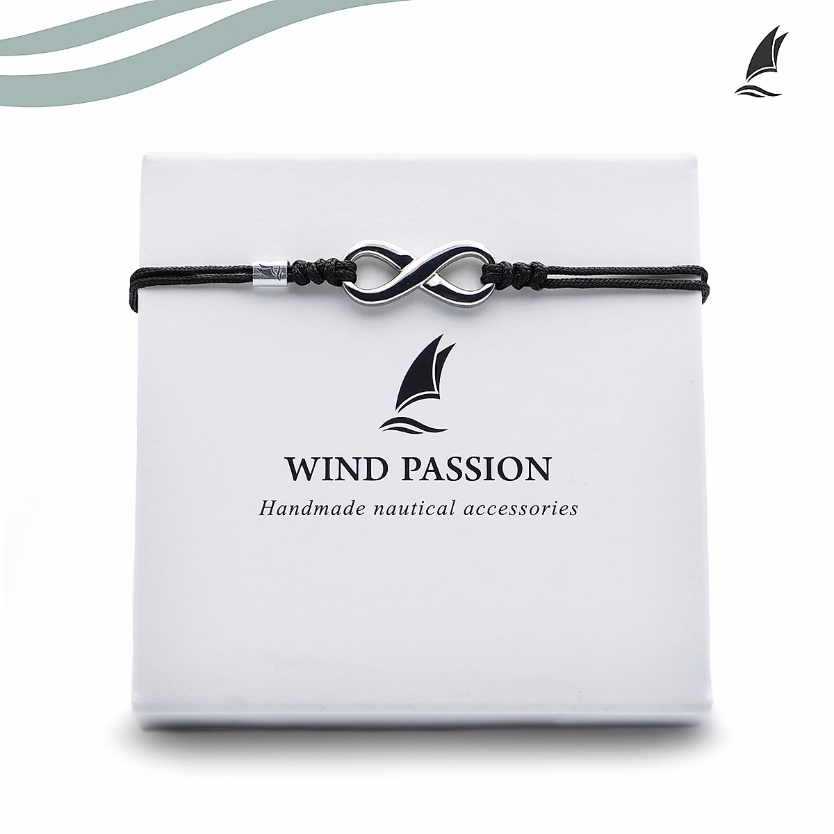 Wind Passion - Infinity Bracelet - Ideal for Women Men and as a Matching Bracelet for Couples and Best Friends, Infinity Rope Bracelet Handmade in Europe, Waterproof and Stylish