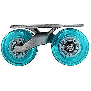 JINCAO Drift Plate Board Skate Split Portable Roller Road Aluminum Anti-slip Plate with Blue Flash Light PU Wheels and ABEC-7 608 Bearings