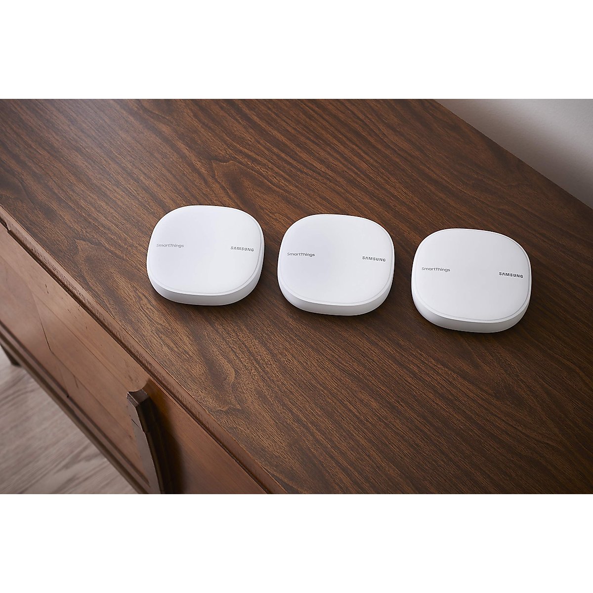 Samsung SmartThings Wifi Mesh Router Range Extender SmartThings Hub Functionality Whole-Home WiFi Coverage - Zigbee, Z-Wave, Cloud to Cloud Protocols - White (3 Pack) - ET-WV525KWEGUS (Renewed)