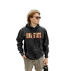 Blue 84 Standard NCAA Officially Licensed Mineral Wash Hooded Sweatshirt Prominent Vintage, Team Color