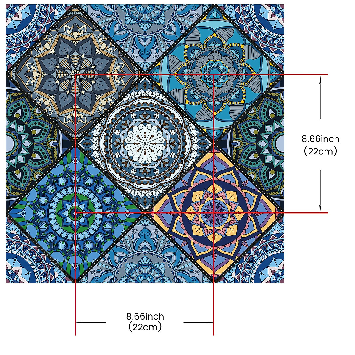 DKTIE Window Privacy Film with Installation Tools Frosted Glass Static Clings Non Adhesive, Stained Glass Window Film Art Deco, Window Decals, Window Sticker (B110, 17.7" x 78.7")