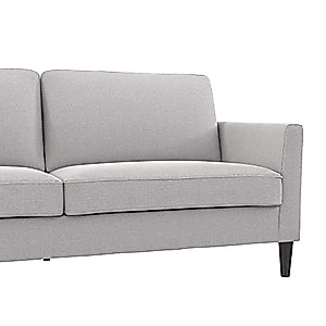 Mr. Kate Winston Sofa with Pocket Coils, Light Gray Linen