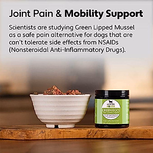 Four Leaf Rover Hip & Joint - Mobility & Joint Support with Glucosamine and Chondroitin for Dogs, 2.4 oz - 22 to 60 Day Supply, Depending on Dog’s Weight - Vet Formulated - Easy to Mix - Delicious