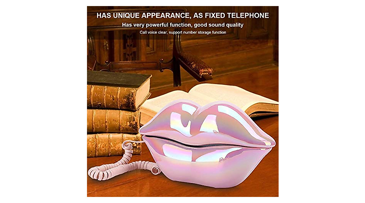 Funny Lip Shape Landline Phone for Stylish Homes