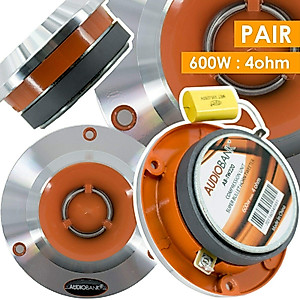 Pair of Audiobank 6x9 1000 Watt 4-Way Car Speakers + Pair of 3.75" Super Bullet Tweeters