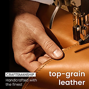 Tefeca Dual Series Band Compatible with Apple Watch Ultra 2/Ultra 49mm, Series 10 46mm, Series 9/8/7 45mm, SE2/SE/6/5/4 44mm (Brown Leather with Silver Adapters, 49/46/45/44mm)