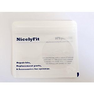 Lot of 3 Pairs NicelyFit Clear Nose Pads for Oakley Eyeglass Frames Keel Tincan Tinfoil Tailpin Caveat Feedback Holbrook Metal Tailback etc