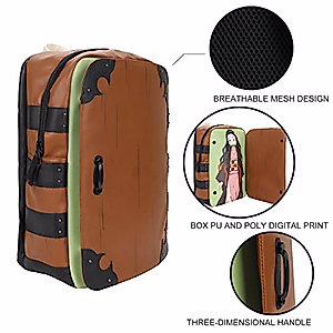 Demon Slayer Nezuko Box 19" Backpack with Exterior Laptop Pocket