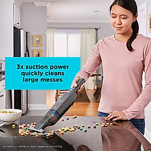 BLACK+DECKER dustbuster® AdvancedClean™ Slim Cordless Hand Vacuum, 12V Max (HLVC320J01)