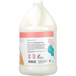 Ginger Lily Farms Botanicals Nourishing Body Wash, 100% Vegan & Cruelty-Free, Apple Pear Scent, 1 Gallon Refill (128 fl oz)