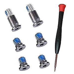 Replacement 6pcs Bottom case Cover Screws & Screwdriver for MacBook pro A1706 2016-2017 A1989 2018-2019 Space Gray
