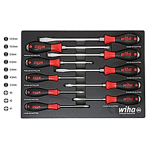 Wiha 10 Piece Extra Heavy Duty Cushion Grip Phillips Screwdriver Set
