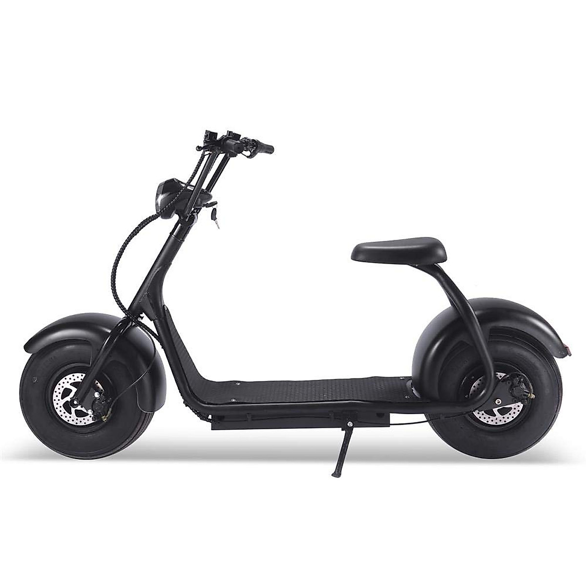 MotoTec Fat Tire 60V 18Ah 2000W Lithium Electric Scooter Black
