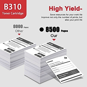 B310 Black Toner Cartridge 006R04377: Dophen 1 Pack High Capacity 006R04377 Toner Replacement for B305 B310 B315 Printer