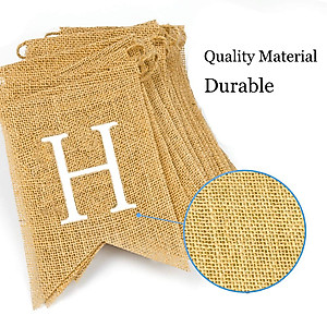 Happy 30th Birthday Banner Burlap Durable 30th Birthday Anniversary Decorations Bunting Garland Backdrop for Him Men Her